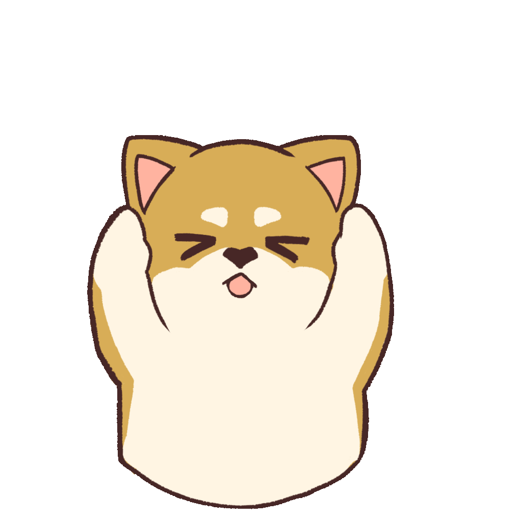 注目する犬の動くイラスト | うごかわっ