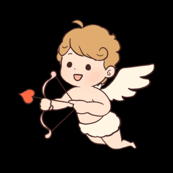Animated illustration of Cupid | UGOKAWA