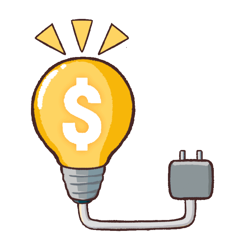 電気料金の動くイラスト | うごかわっ